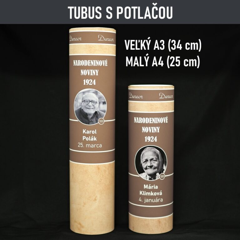 Narodeninové noviny z roku narodenia – Dareor.sk – originálny darček